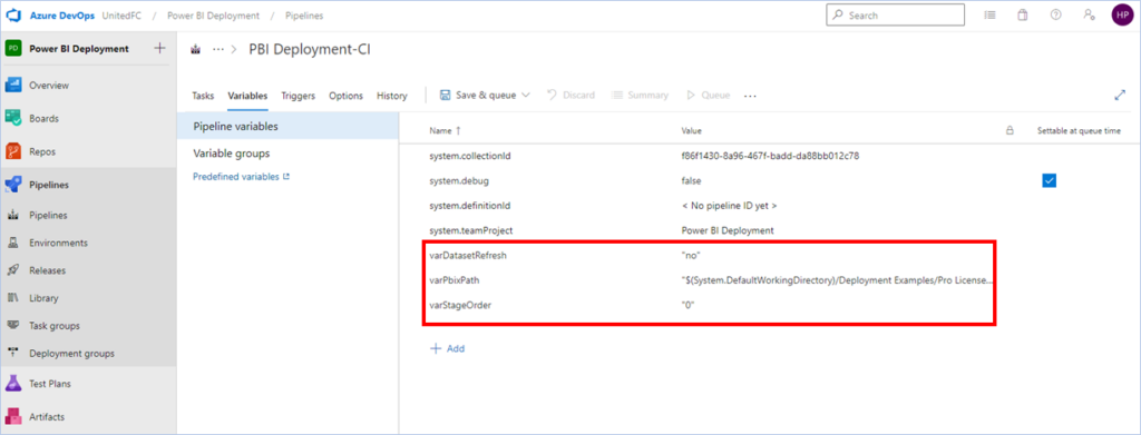 Use Azure Pipelines for automated deployment of Power BI files – Peek Data Consultancy