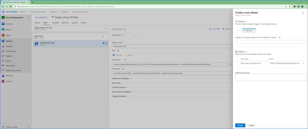 Use Release Pipelines for automated deployment of Power BI files – Peek Data Consultancy